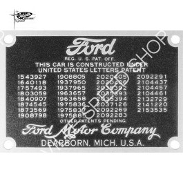 Buy Ford Firewall Data Plates. online. Duksville - for your vintage ...