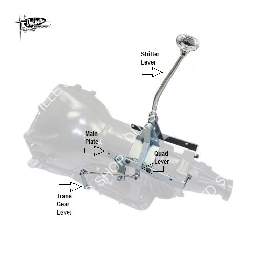 Buy GM TH350 Trans Mount Shifter (Gen-Style) online. Duksville - for ...